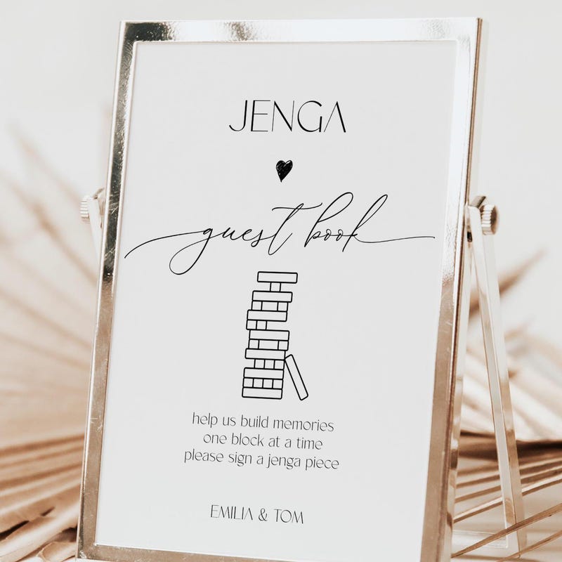 Wedding Jenga - Etsy