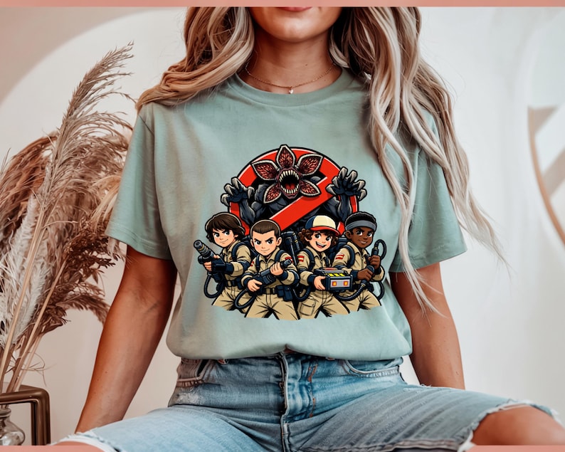 Stranger Kids Things Demogorgon PNG, Ghostbusters Style Ghost Hunters ...