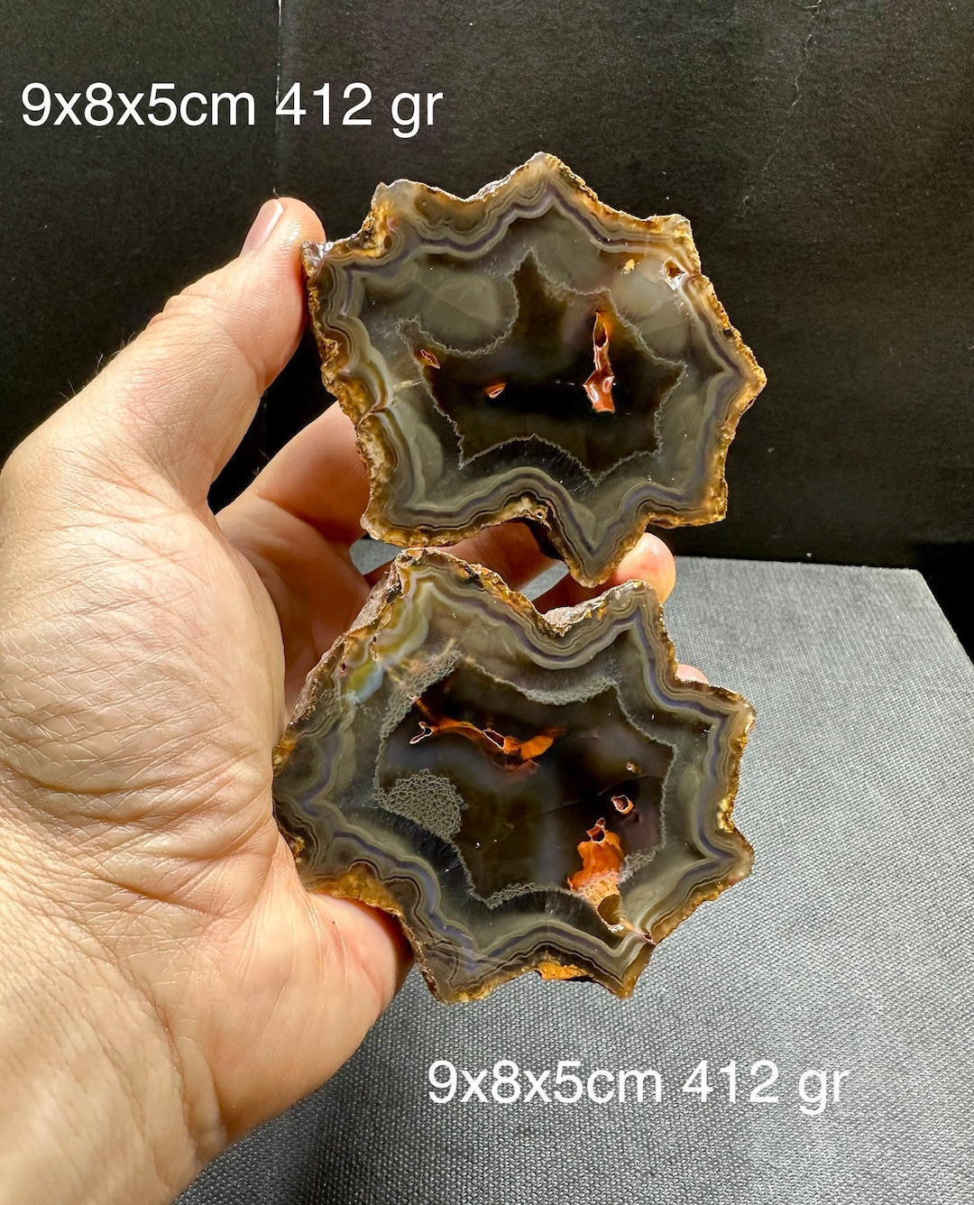 Agate Banded Pseudomorph Killer, Brand New - Etsy