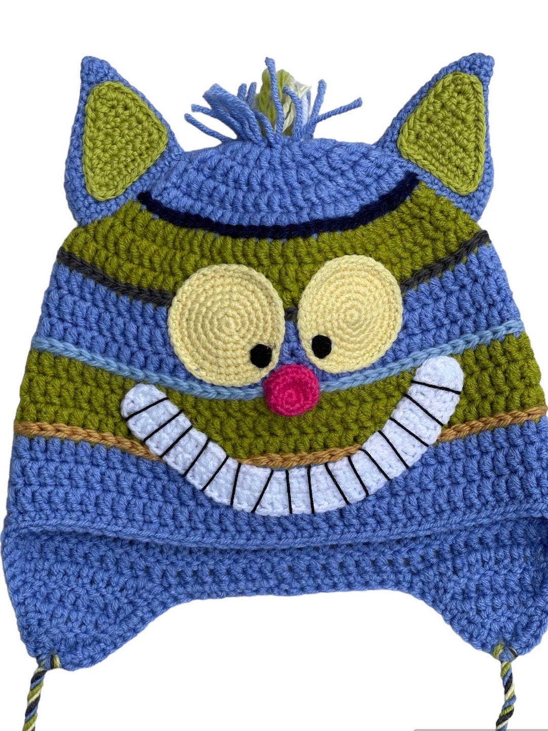 Crochet Cheshire Cat Beanie, Alice in Wonderland - Etsy