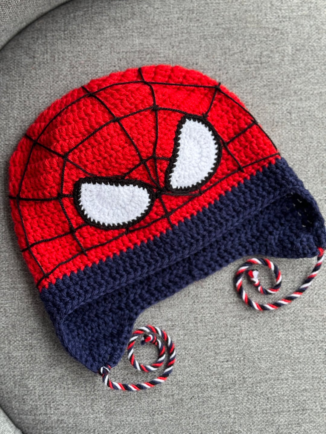 Spider-man Crochet Hat - Etsy
