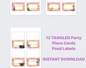 Tangled Food Labels - Etsy