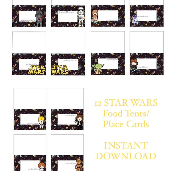 Starwars Food Labels - Etsy