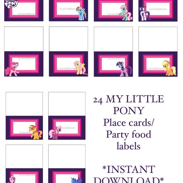 My Little Pony Label - Etsy