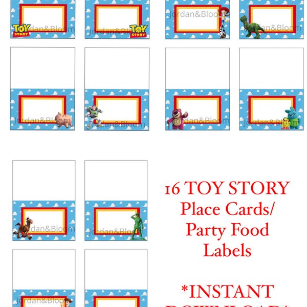 Toy Story Food Label - Etsy