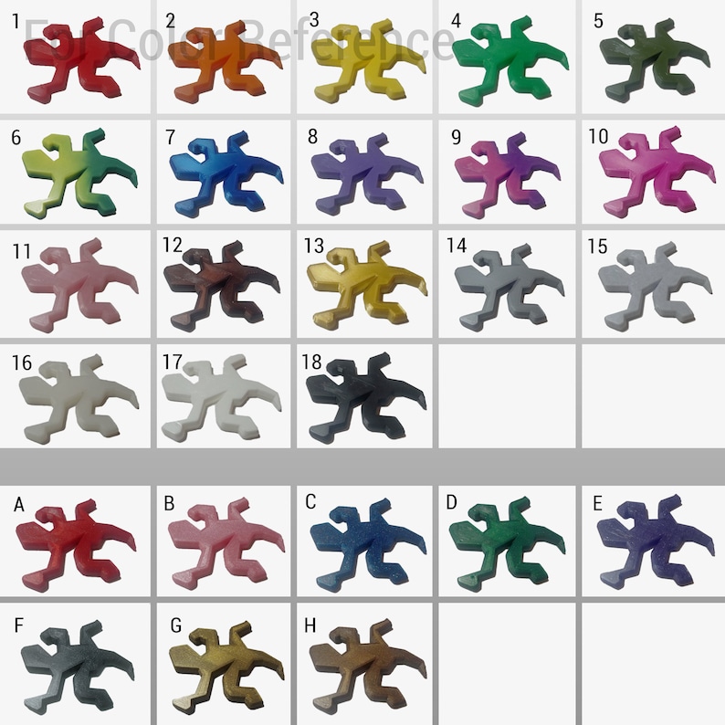 Lizard Magnet Tessellation - Set of 7 Magnets - Etsy