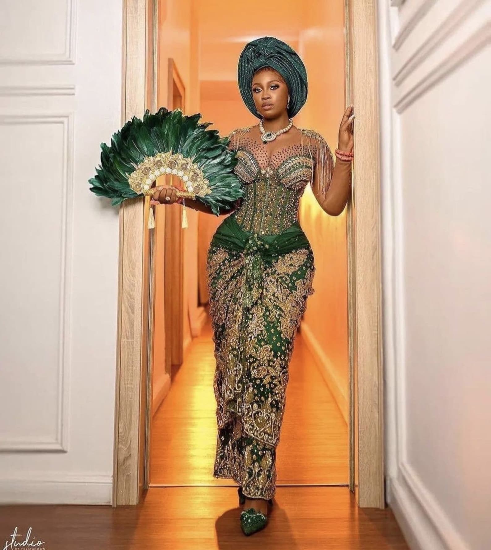 Custom African Print Bridal Dress,elegant Classy Dress, Nigerian ...