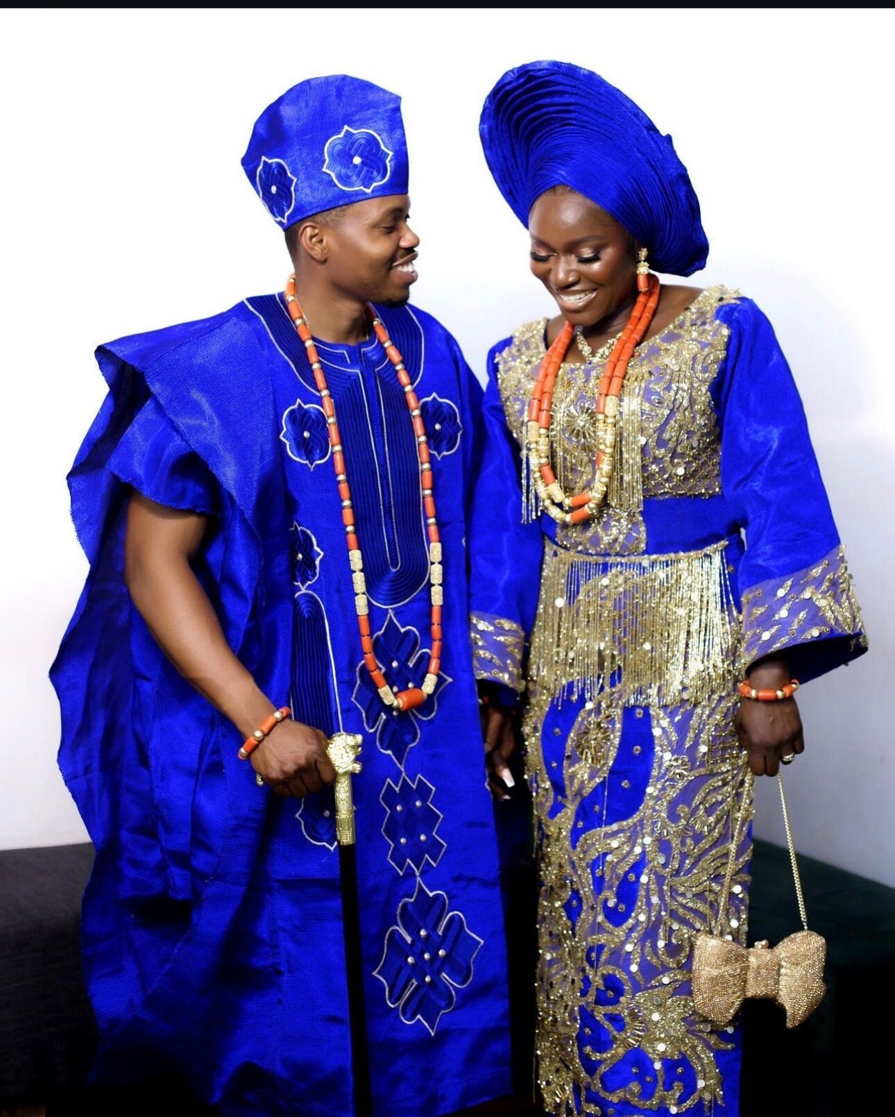 Yoruba Royalty Outfit, Yoruba Couple Wedding Outfit, Royalty Clothes ...