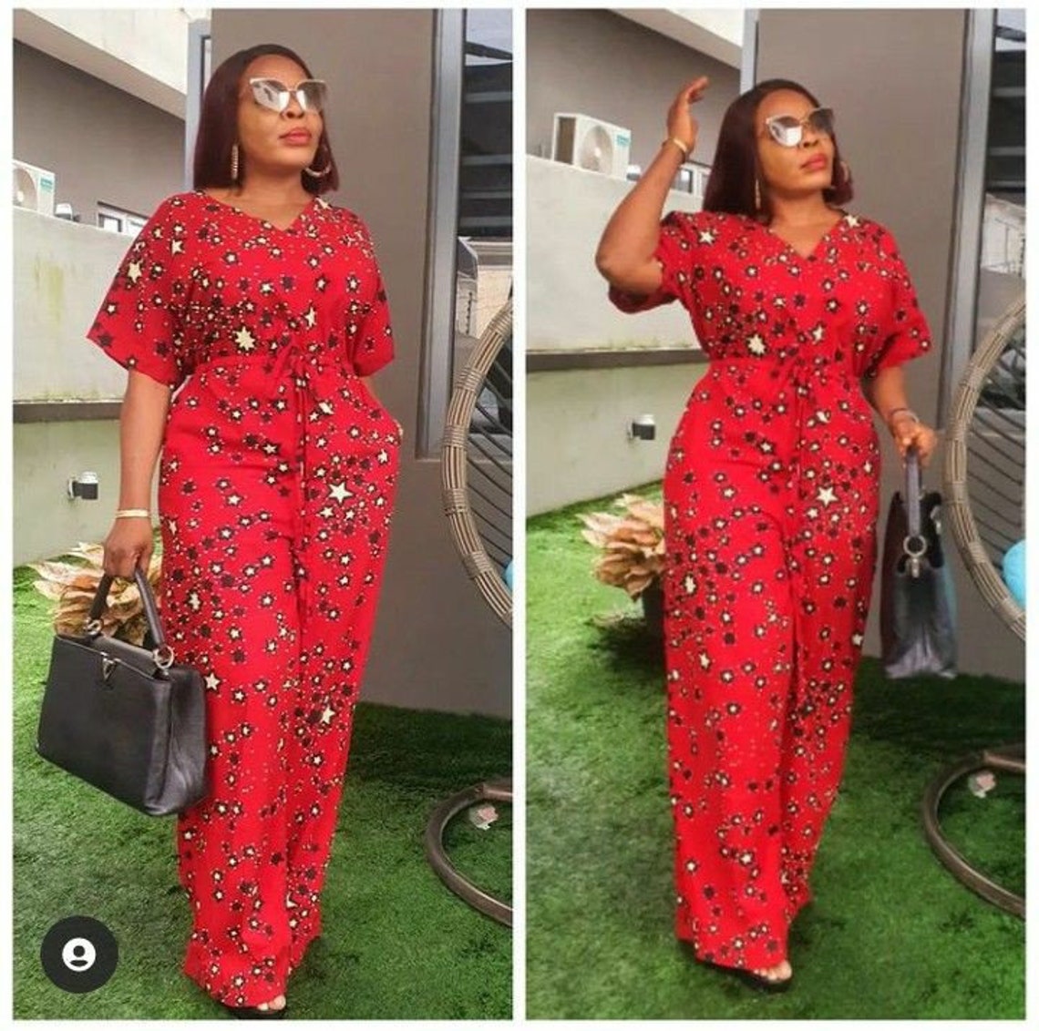 African Print Jumpsuit, Ankara Jumpsuit, African Print Full Length ...