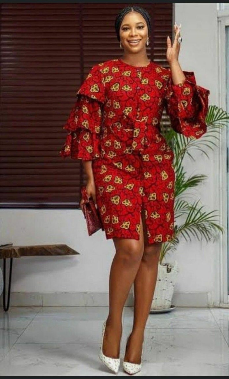 Custom African Print Bridal Dress Ankara Dress African Etsy
