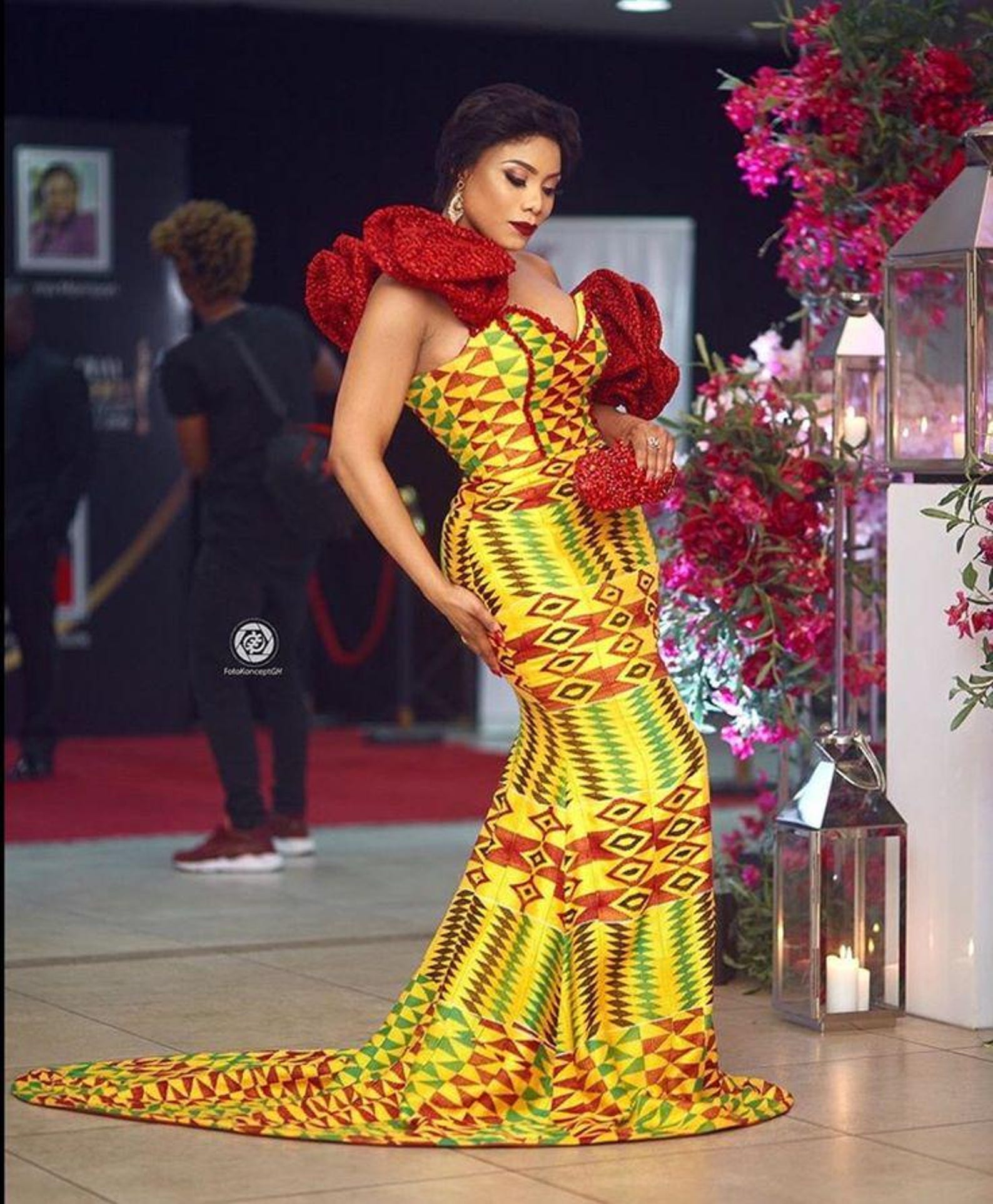 Ankara Long Dress,african Prom Dresses, Ankara Trending Wears,ankara ...