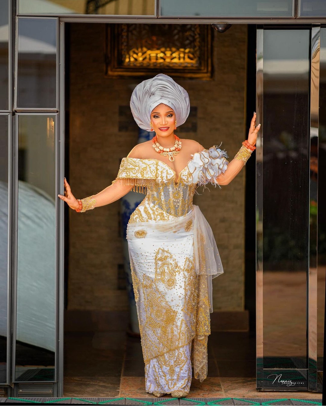 Nigerian Wedding Attire, Igbo Wedding Dress, African Bridal Dress ...