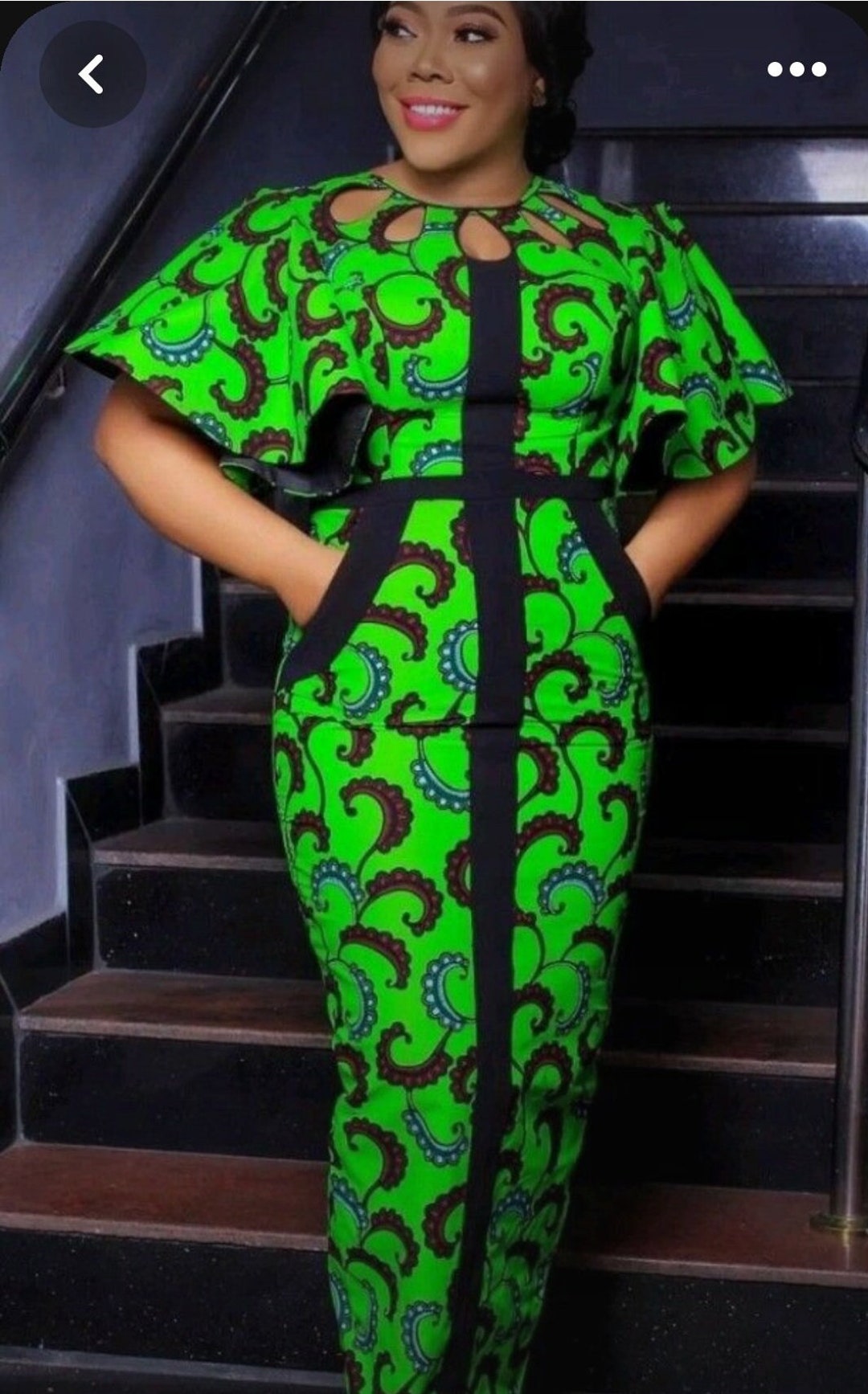 Custom African Print Bridal Dress Ankara Dress African Etsy