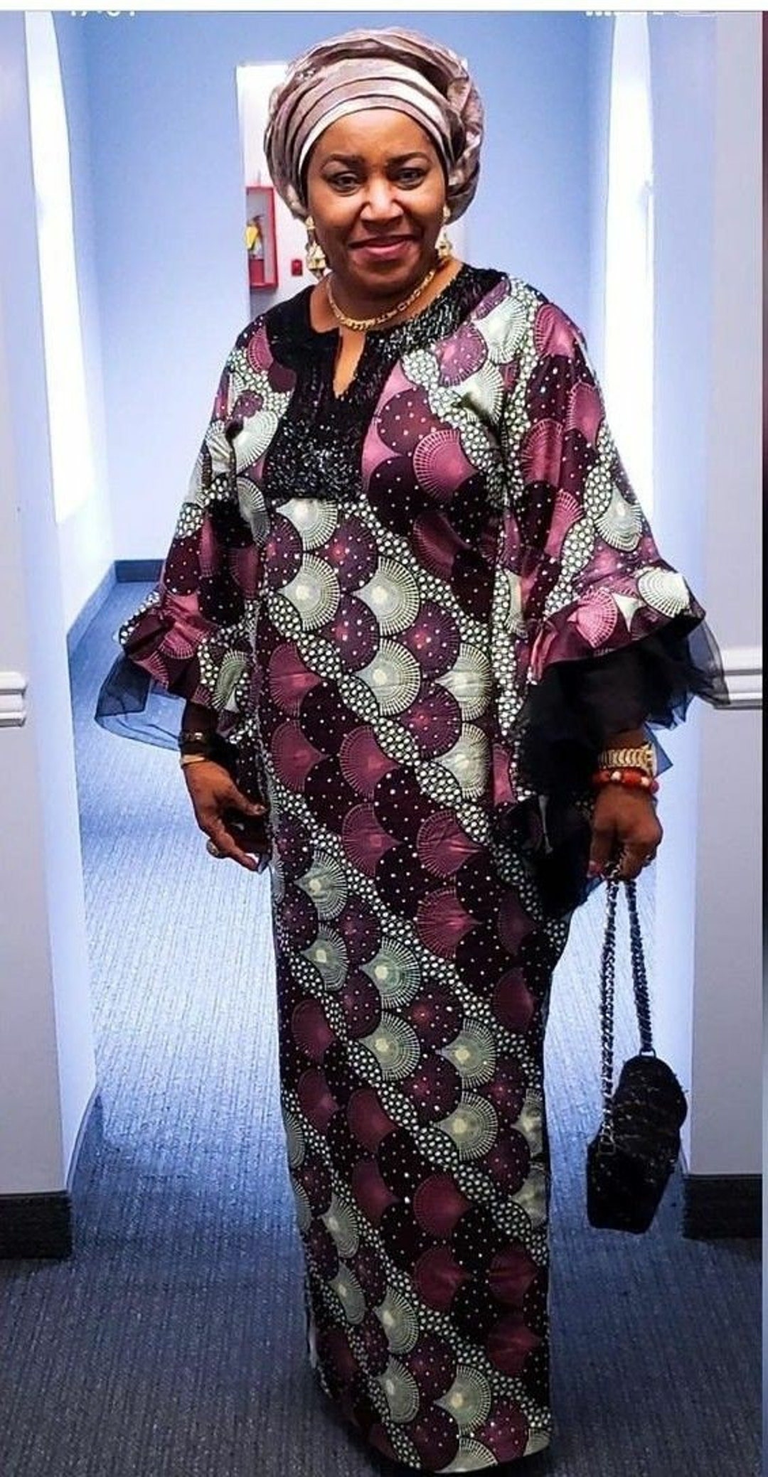 Custom African Print Bridal Dress, Ankara Dress, African Print, African ...