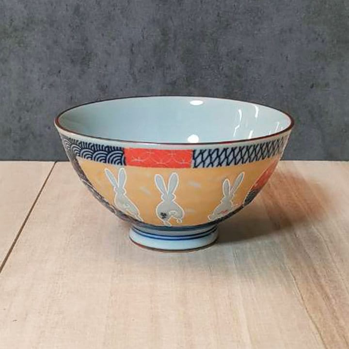 Mino Ware Japanese Traditional Rice Bowl Rabbit Made in Japan - Etsy