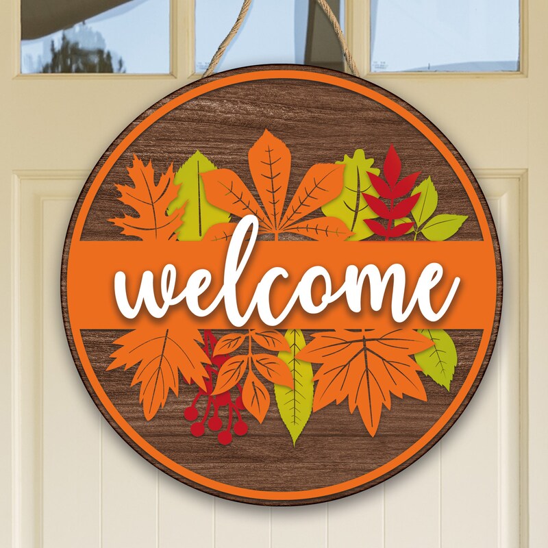Fall Welcome Sign - Etsy