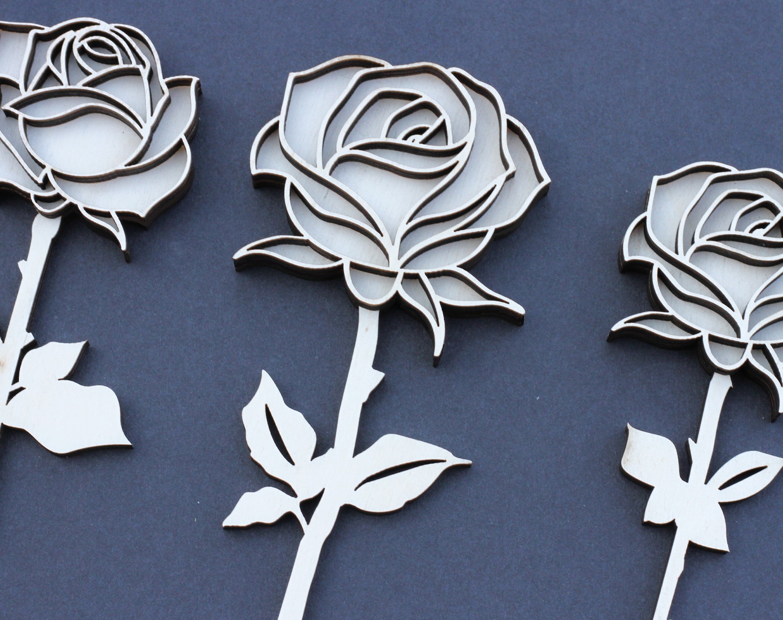 Floral SVG, Roses Laser Cut File, Roses SVG, Glowforge Files, Flower ...