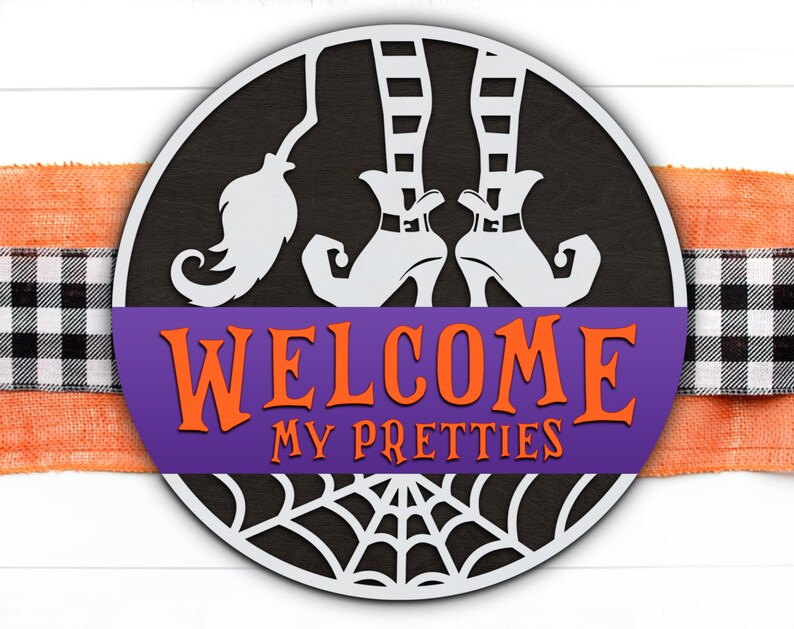 Welcome My Pretties Sign SVG L Laser Sign Files L Glowforge - Etsy
