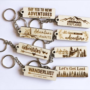 Adventures Keychain SVG, Glowforge Files Keychain, Laser Cut Files ...