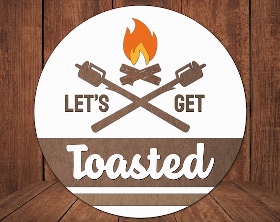 Let's Get Toasted SVG L Glowforge Svg Files L Glowforge | Etsy