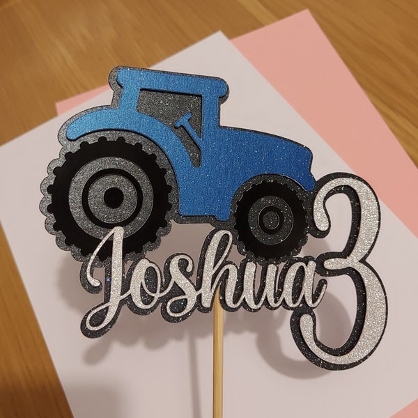 Tractor Cake Topper - Etsy UK