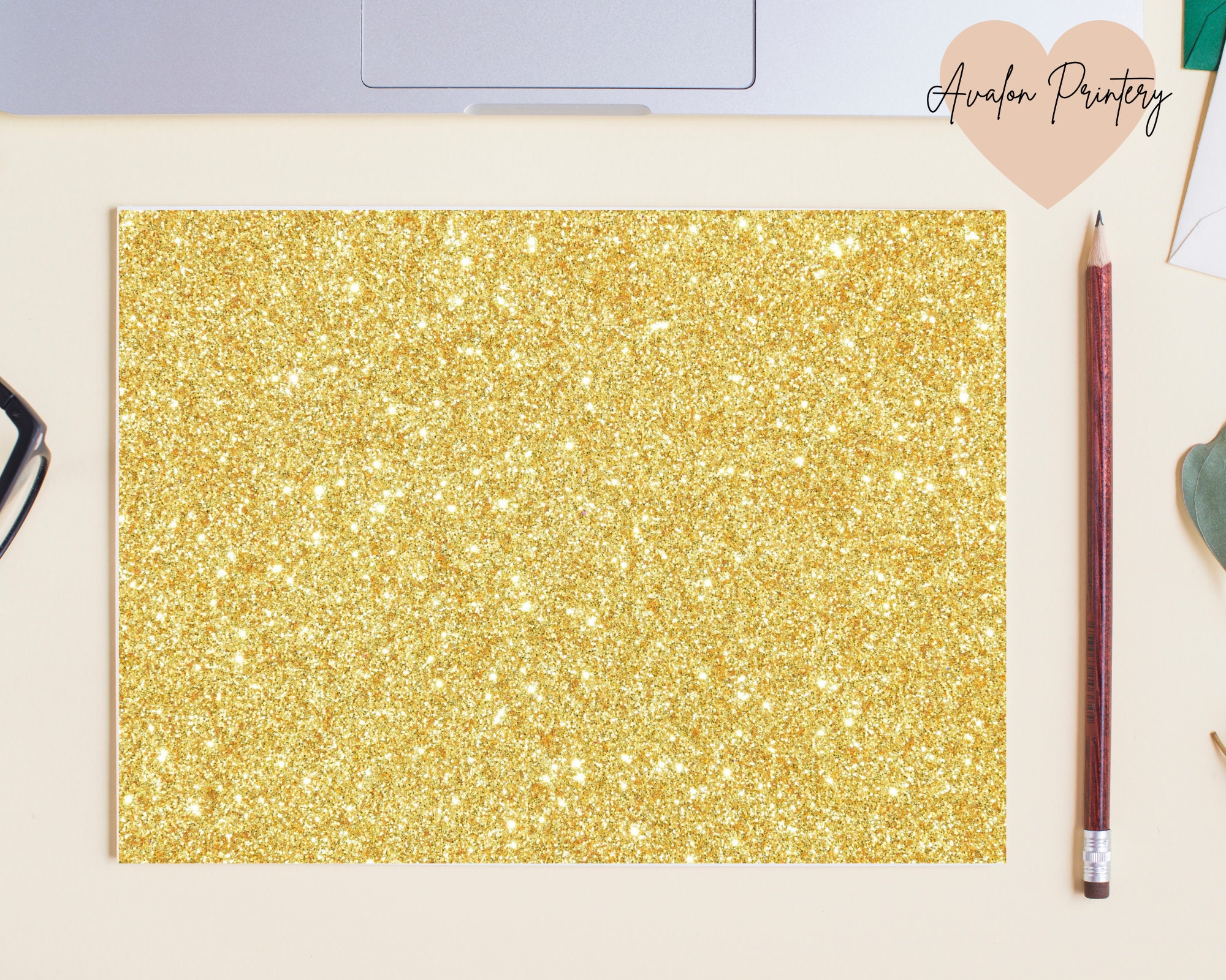 Gold Digital Paper, Gold Leaf Paper, 24K Gold Digital Paper ...