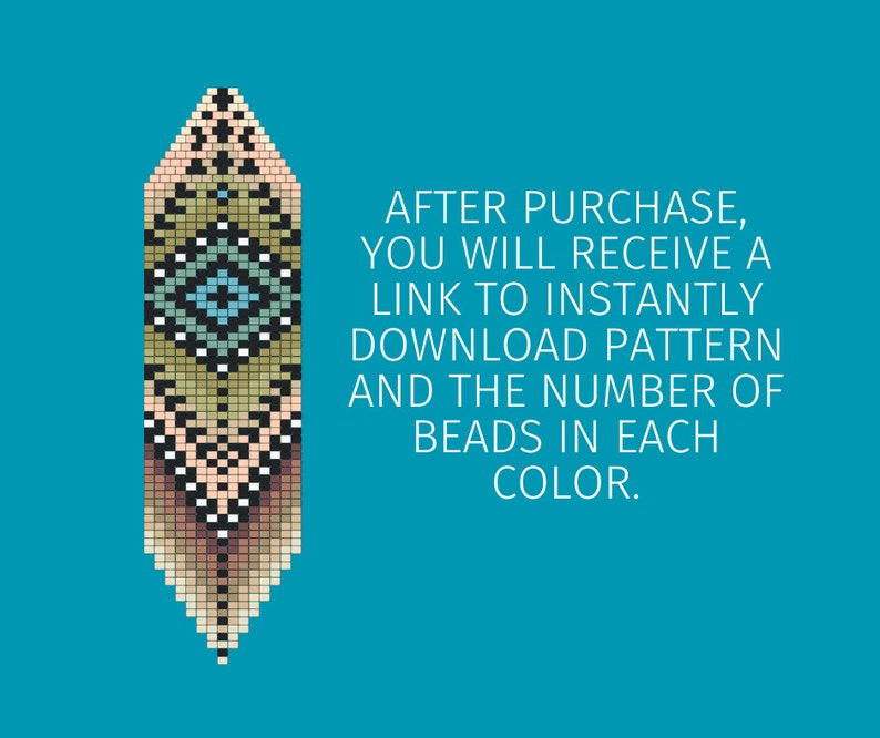 Brick Stitch Pattern Ethnic Fringe Earrings Aztec Seed Bead - Etsy