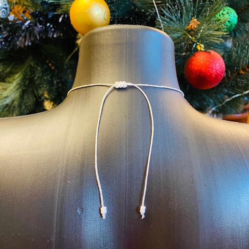 White Seed Bead Fringe Indigenous Necklace Choker, Native Inspired ...