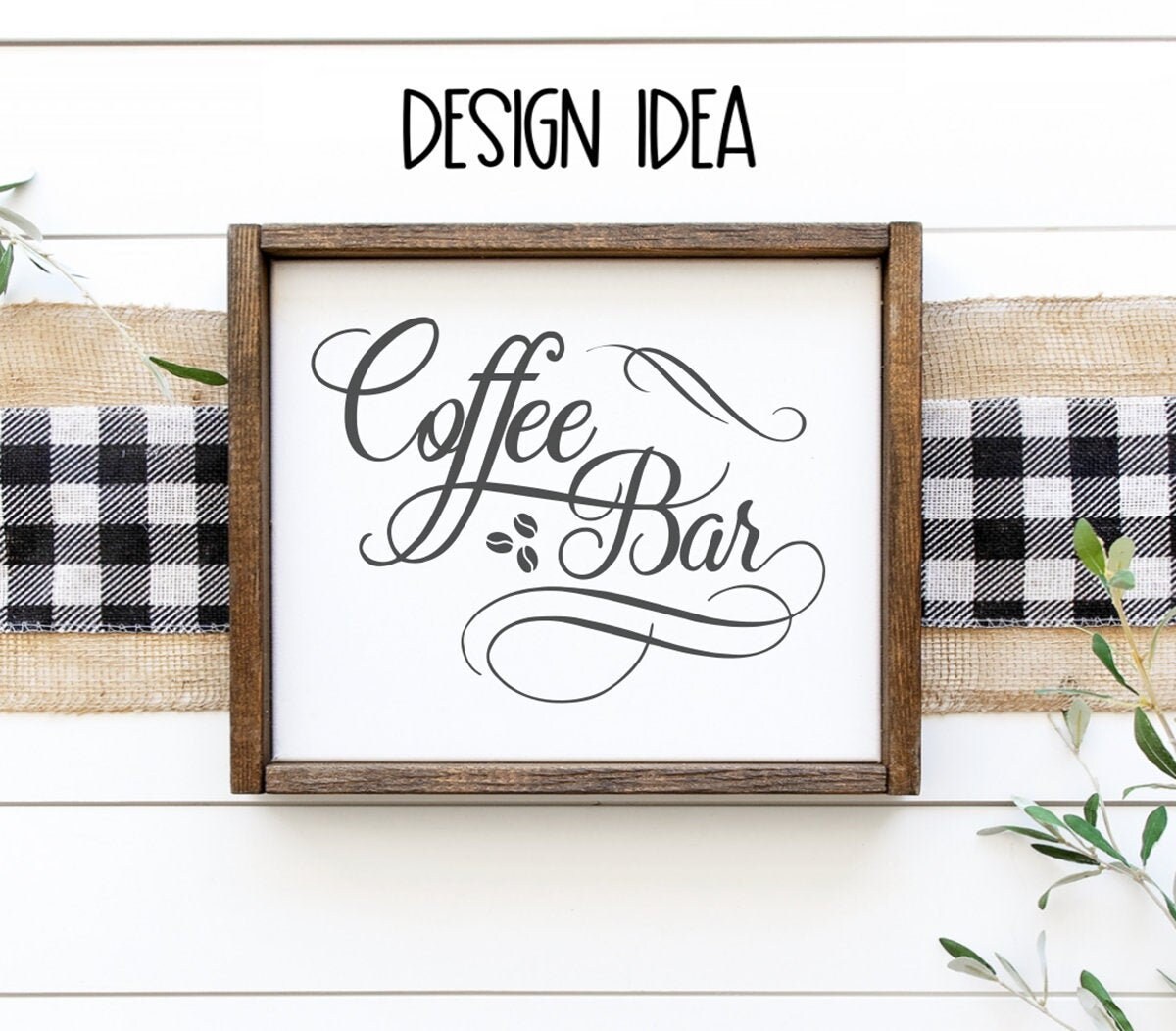 Coffee Bar Fancy Font Cut File DIGITAL SVG Art for Use With - Etsy