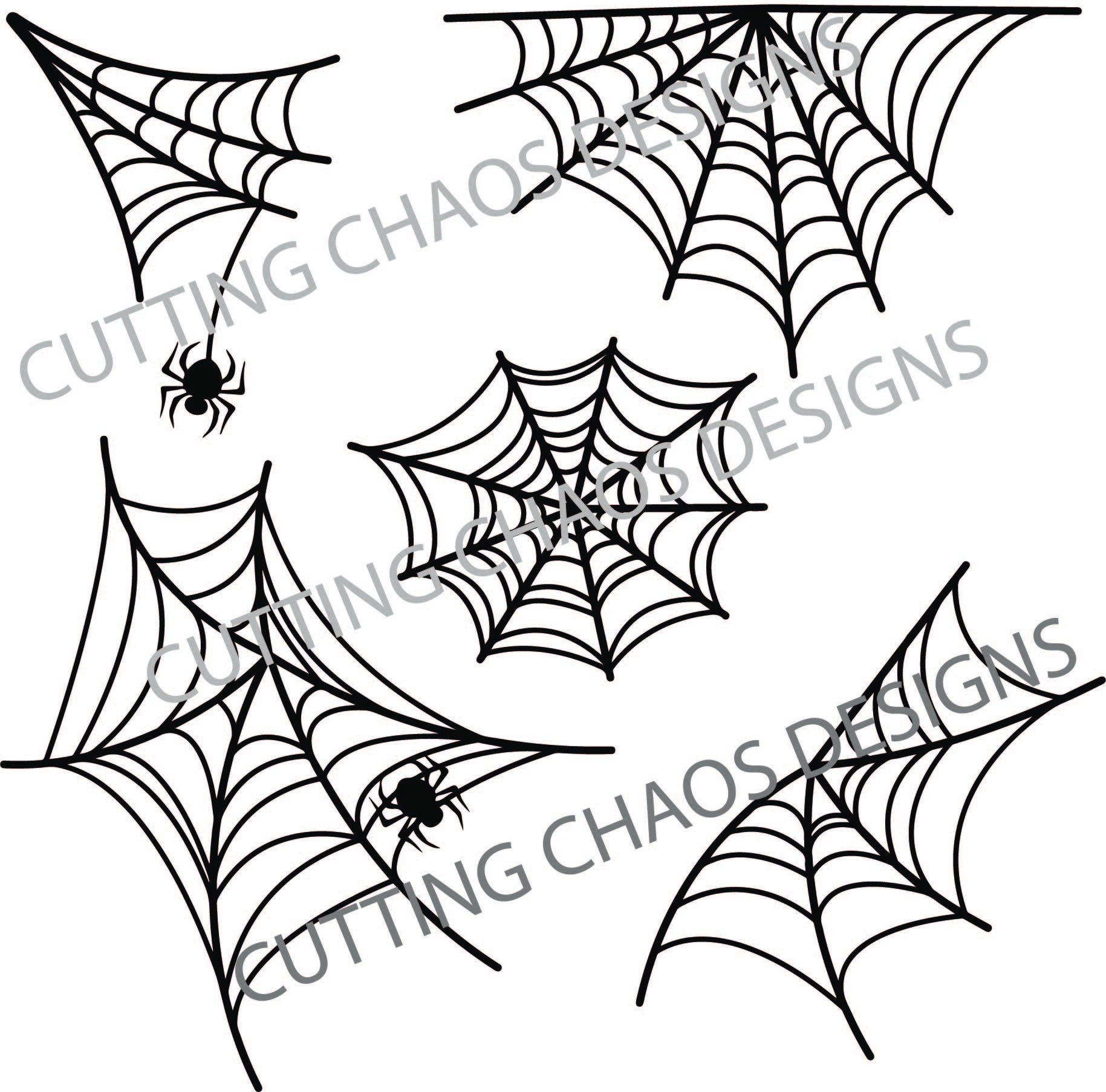 Spiderwebs SVG Bundle - Halloween Cobweb Clip Art - Scary Black Widow ...