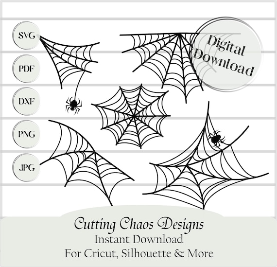 Spiderwebs SVG Bundle Halloween Cobweb Clip Art Scary - Etsy