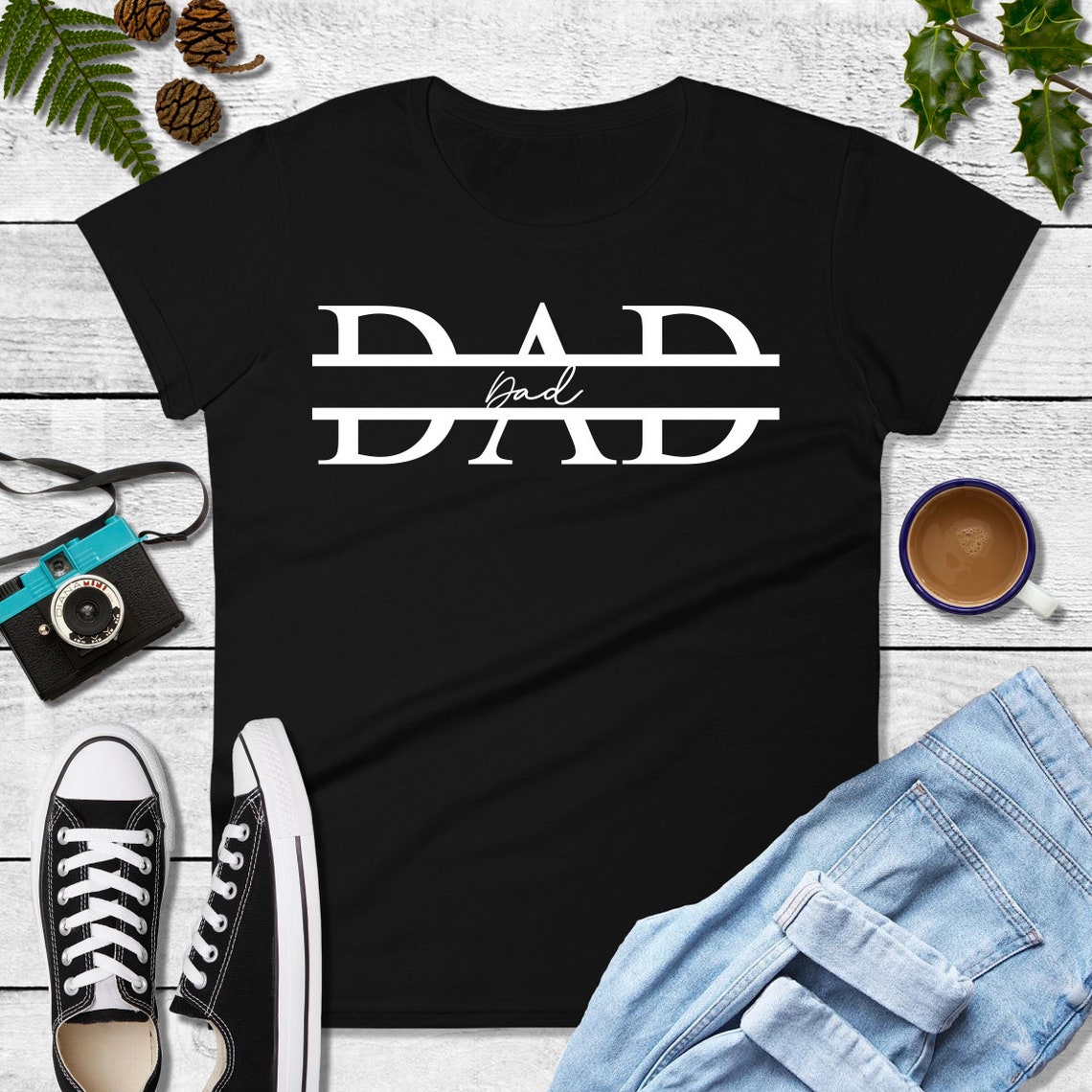 DAD SVG Dad Split Monogram Svg Dad Split Svg Father's - Etsy