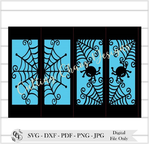 Spider Web Lantern SVG halloween Tealight Luminary Haunted - Etsy