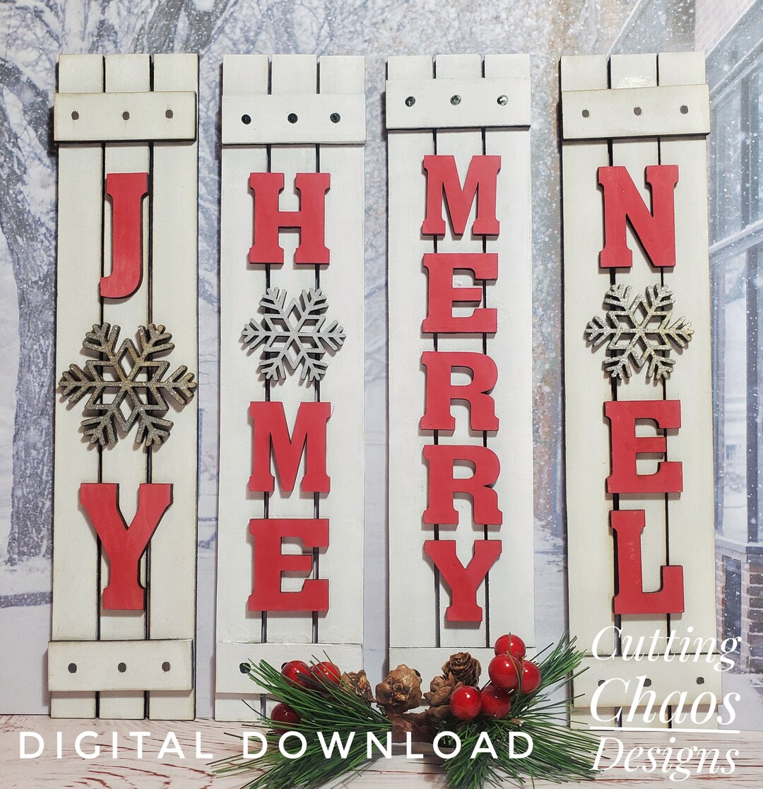 Mini Porch Leaner Laser Svg, Mini Christmas Decoration, Miniature Porch ...