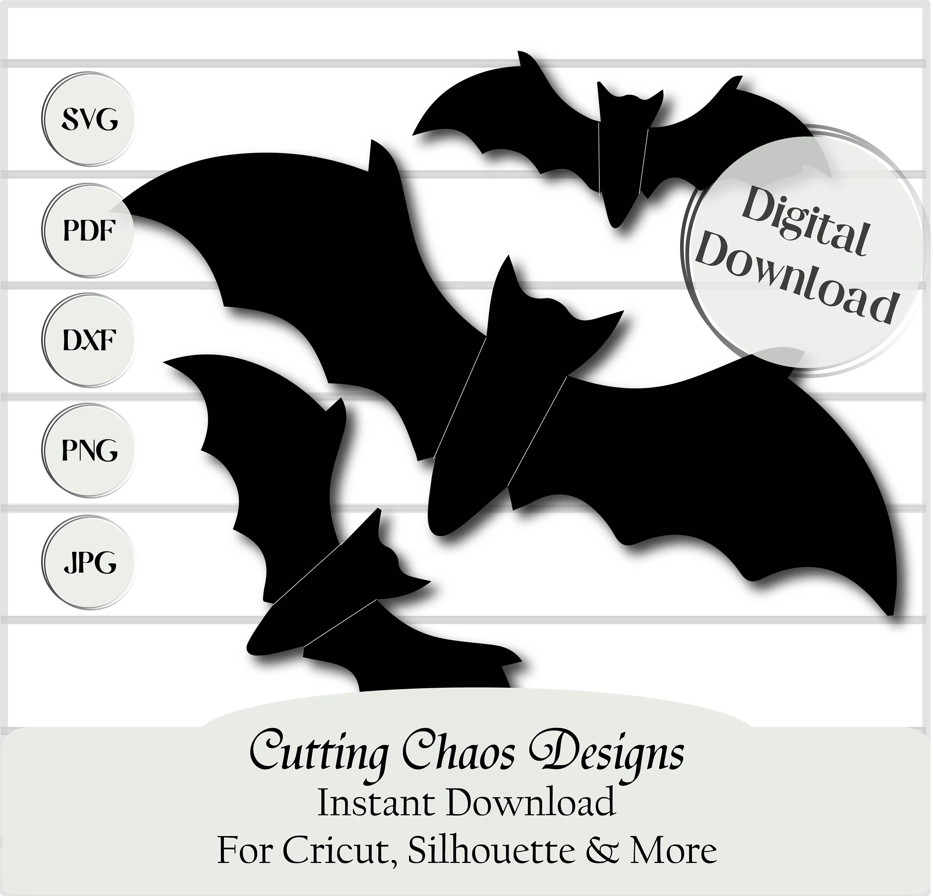 Paper Bats SVG for Cricut and Silhouette Spooky Halloween 3D - Etsy