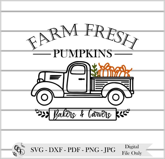 Farm Fresh Pumpkins Svg Farm Fresh Sign Svg Farmhouse Truck - Etsy ...
