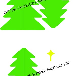 3d Paper Christmas Tree SVG - Laser Cut Farmhouse Holiday Decoration ...