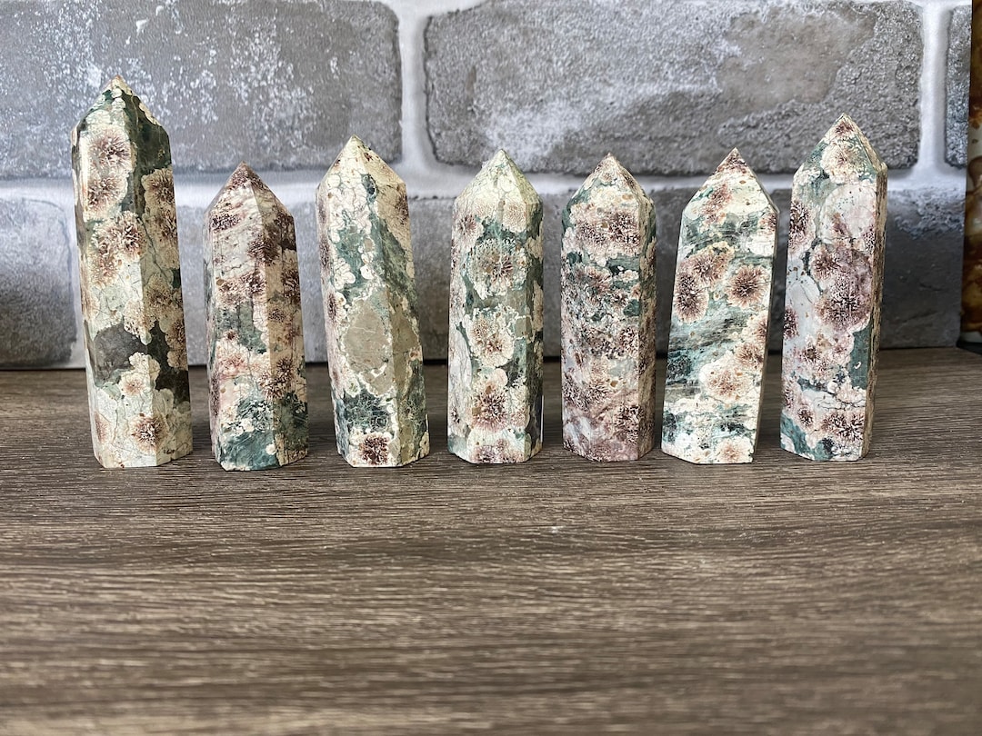 Green Flower Jasper Towers Rhyolite Green Flower Jasper - Etsy