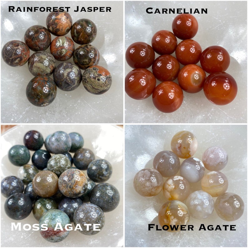 Mini Sphere Polished Marble Spheres Crystal Spheres Small - Etsy