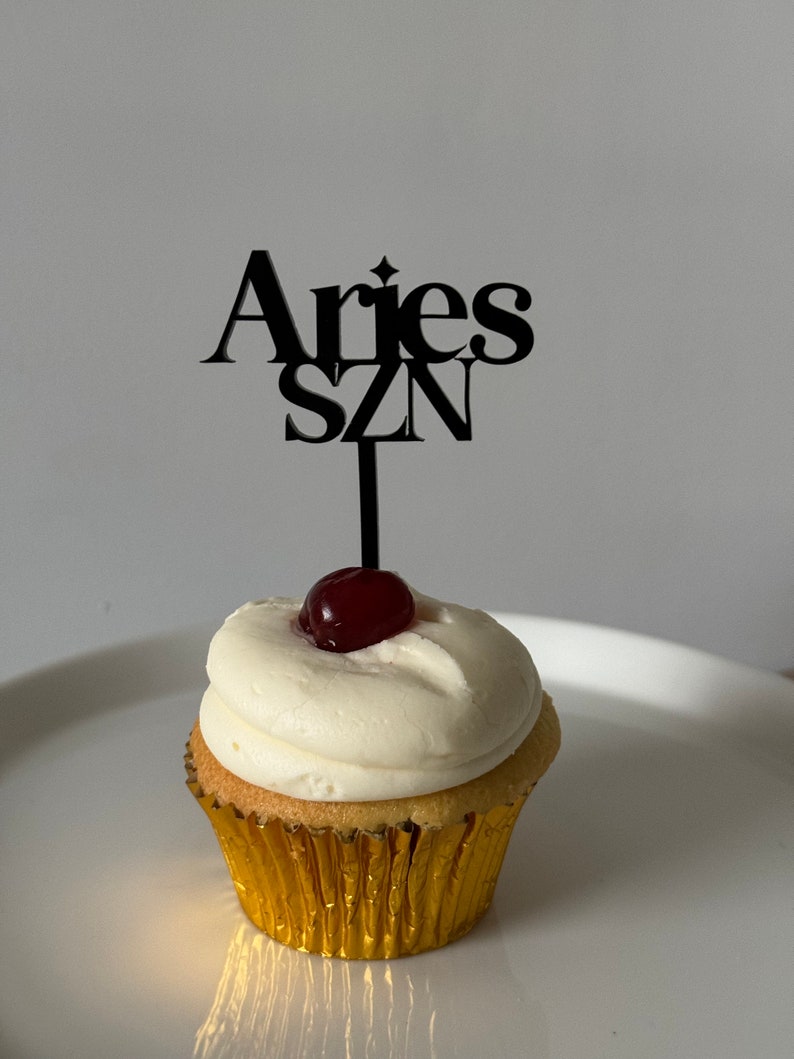 Star Sign Cake Toppers Leo Cake Topper Aries Cake Topper Zodiac Sign ...