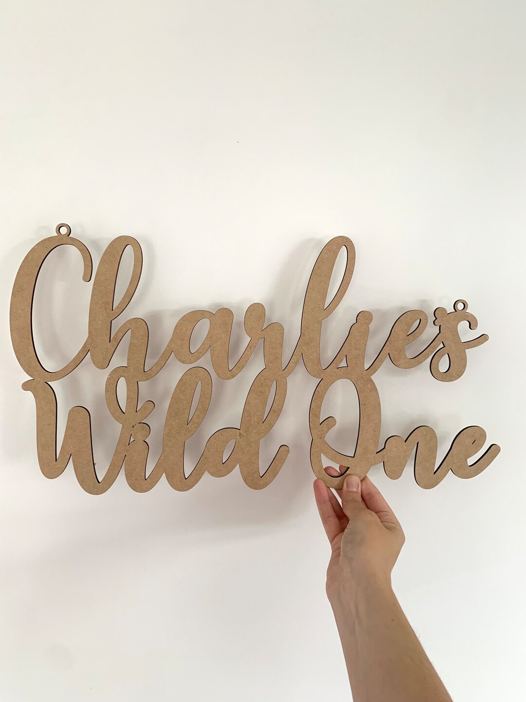 Wooden Wild One Sign Hanging Wild One Sign Personalised Wild One Sign ...