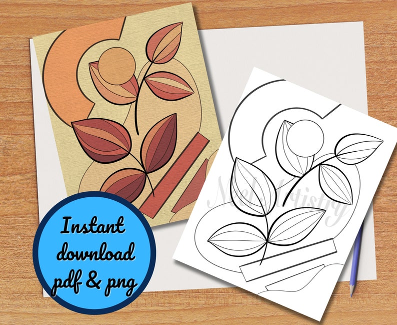 Boho Coloring Pages for Kids and Adults, Boho DIY Wall Art, Printable ...