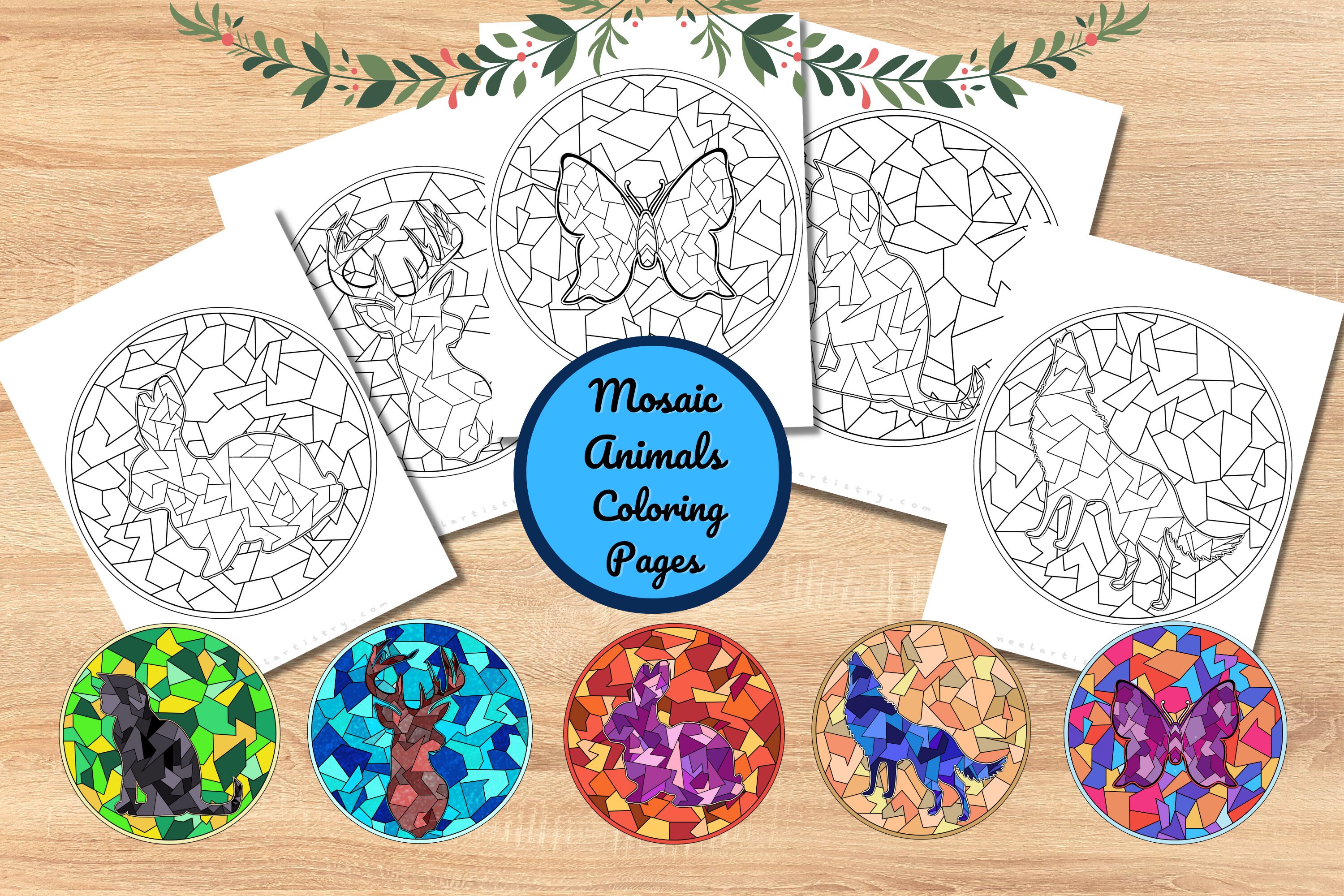 Art Palette Coloring Page