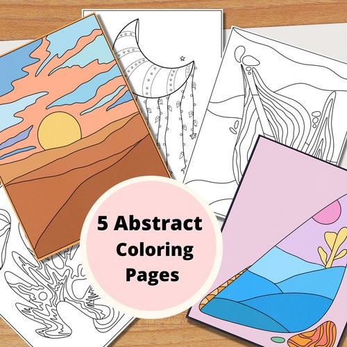 Boho Coloring Pages for Kids and Adults Boho DIY Wall Art - Etsy