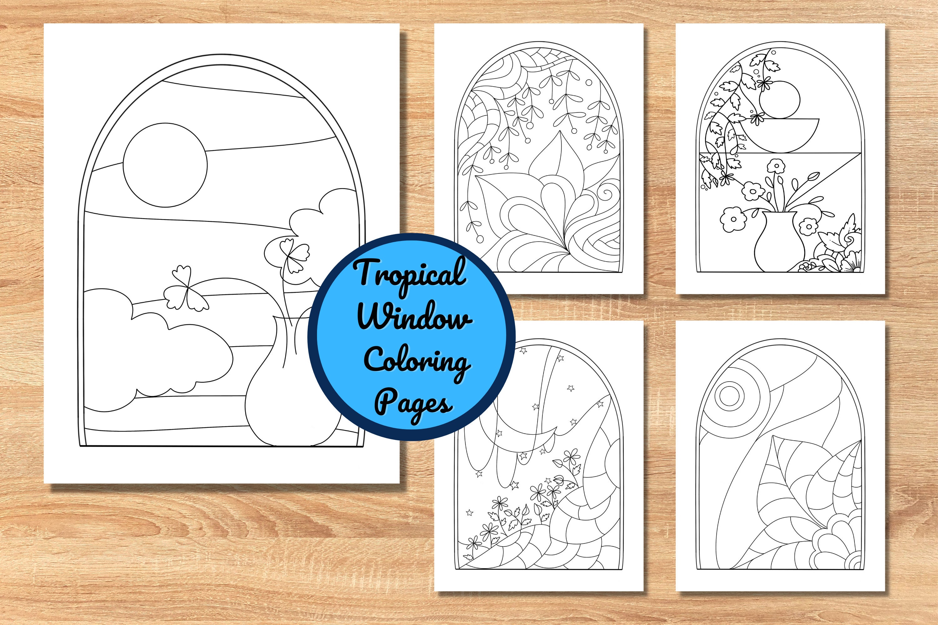 Window Coloring Pages