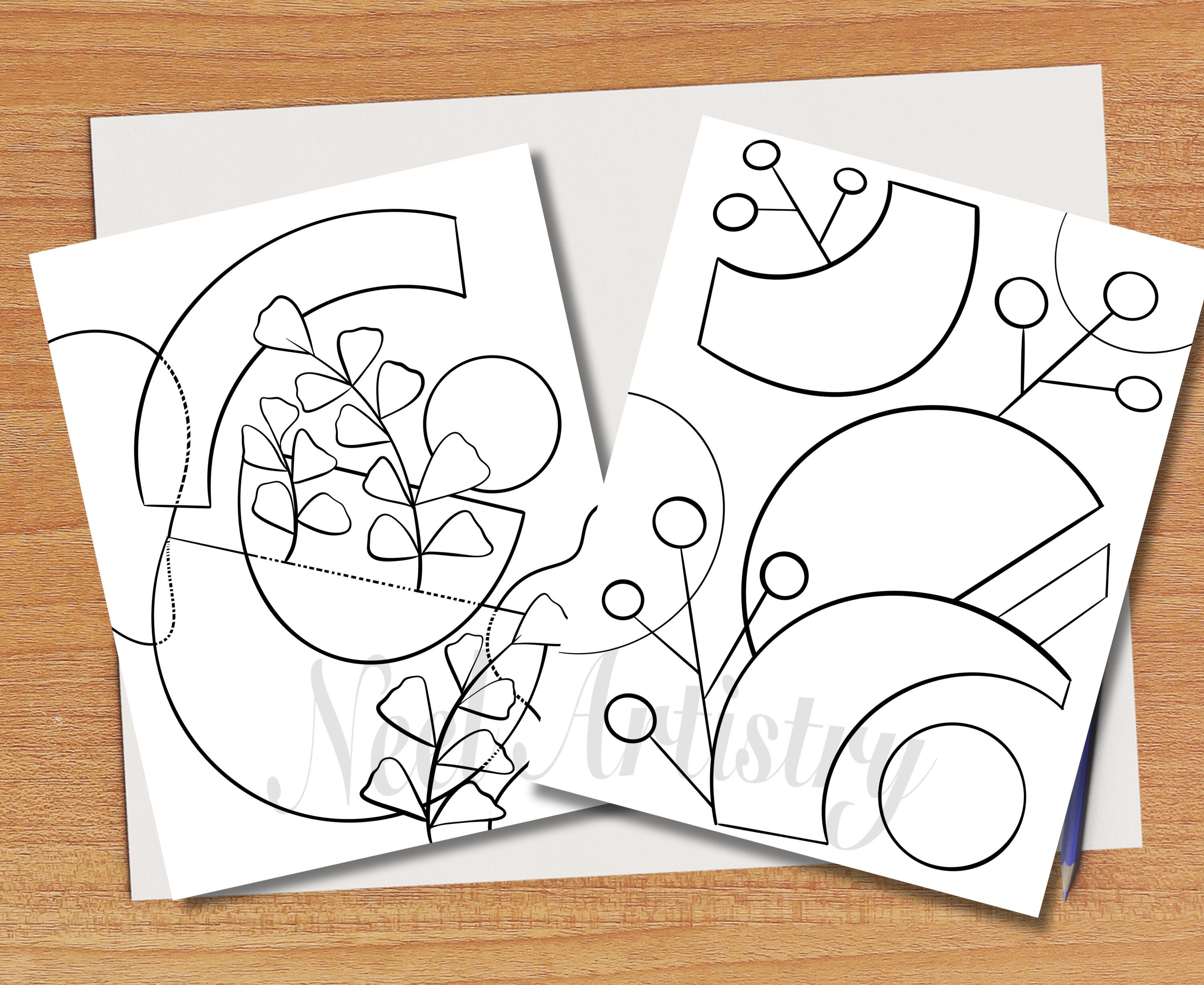 Boho Coloring Pages for Kids and Adults, Boho DIY Wall Art, Printable ...