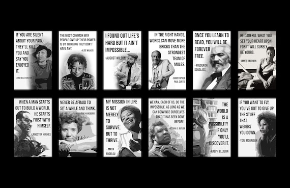 Citations inspirantes des auteurs noirs Ensemble daffiches - Etsy Canada