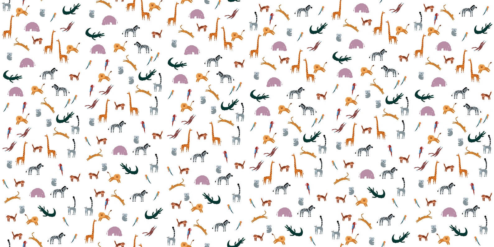 Cute Wallpapers Zoo, Nursery Wallpapers. Peel and Stick Wallpaper. Gift ...