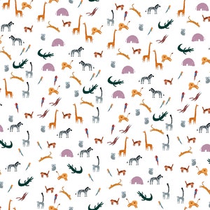 Cute Wallpapers Zoo, Nursery Wallpapers. Peel and Stick Wallpaper. Gift ...