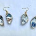 Mini Mussel Shell Nautical Earrings - Handmade Decorative Decoupage ...